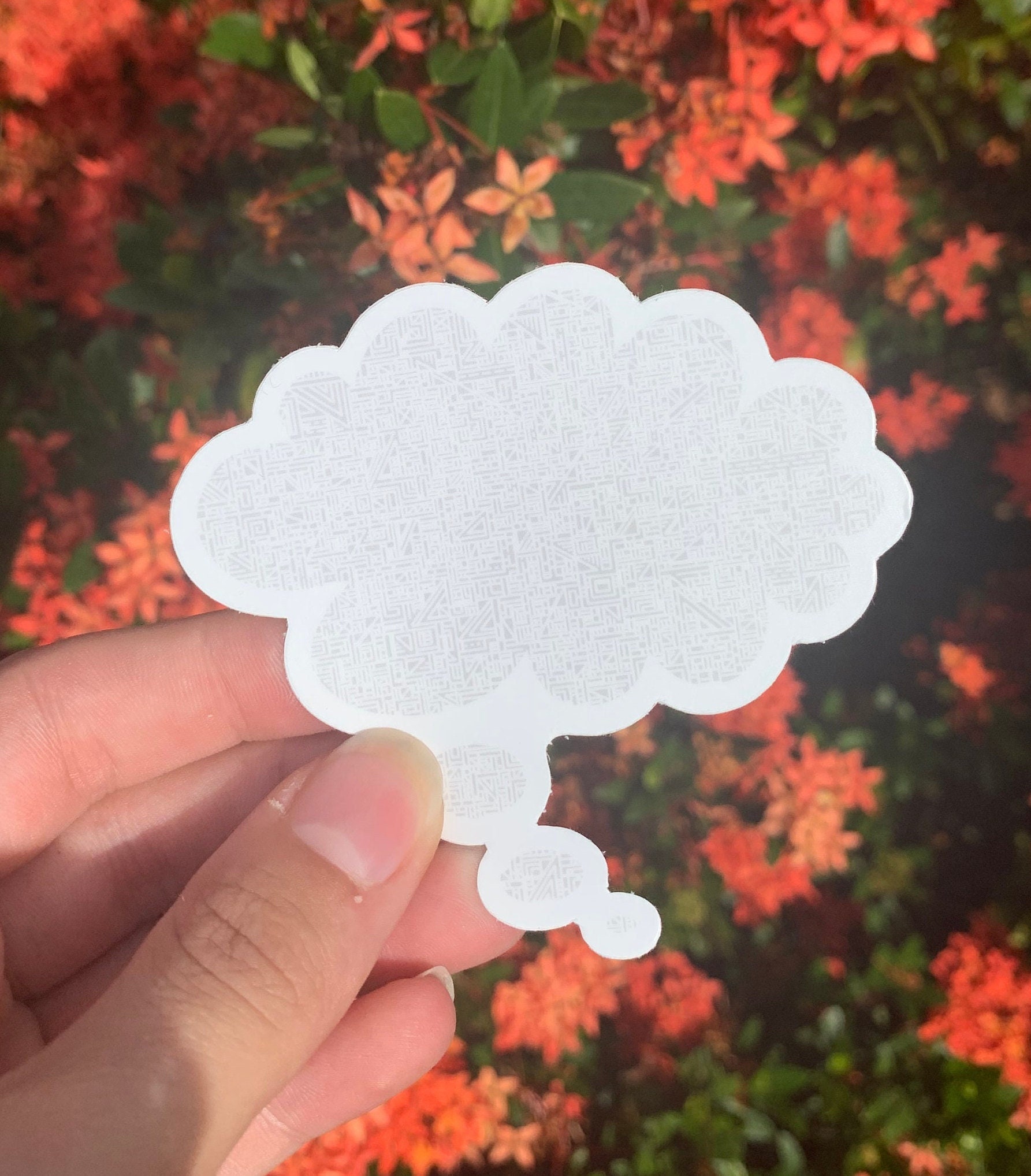 Thought Bubble Sticker - Etsy