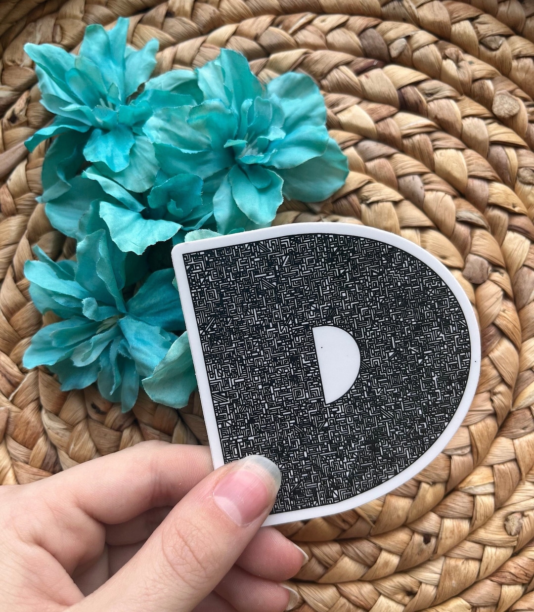 Letter D Sticker - Etsy