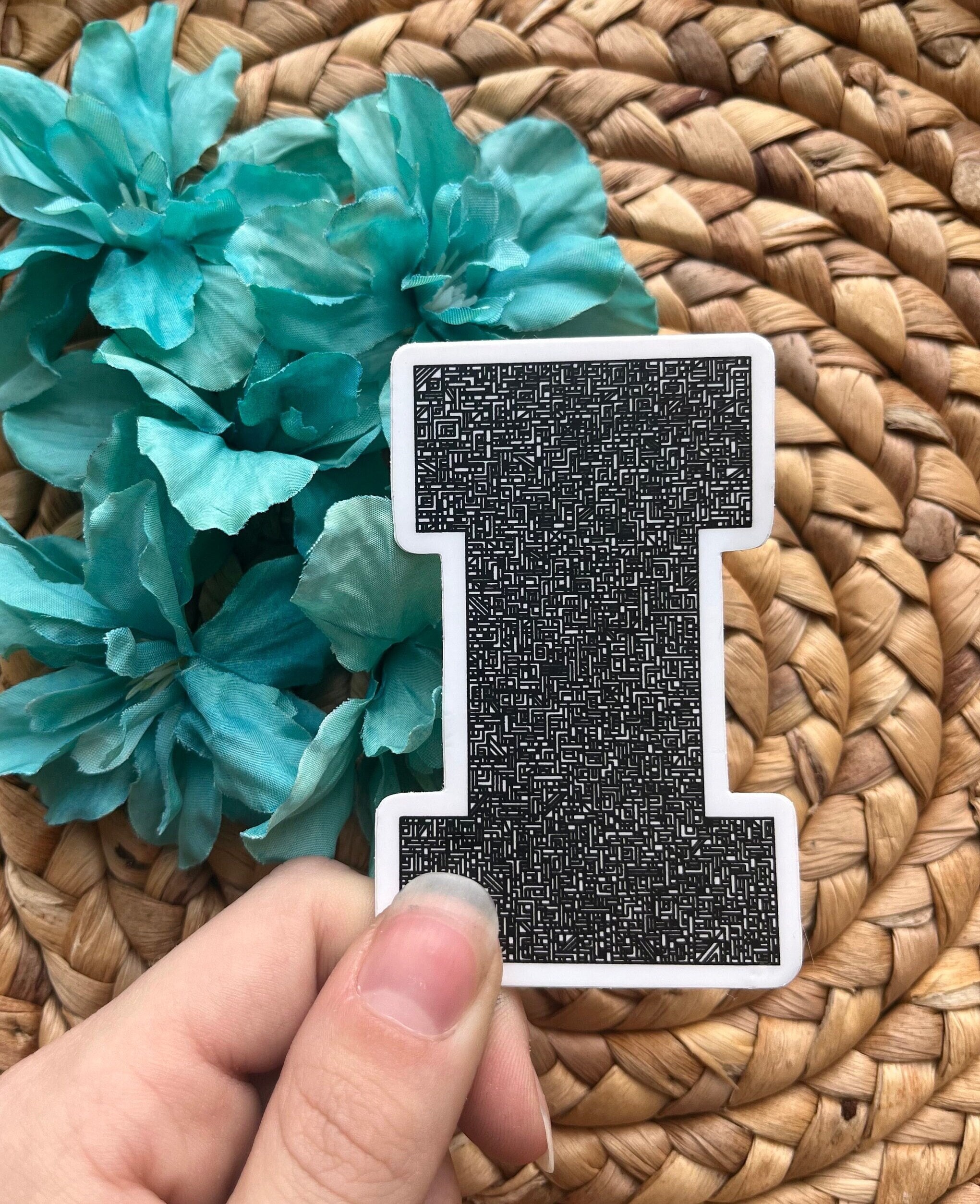 Letter I Sticker - Etsy