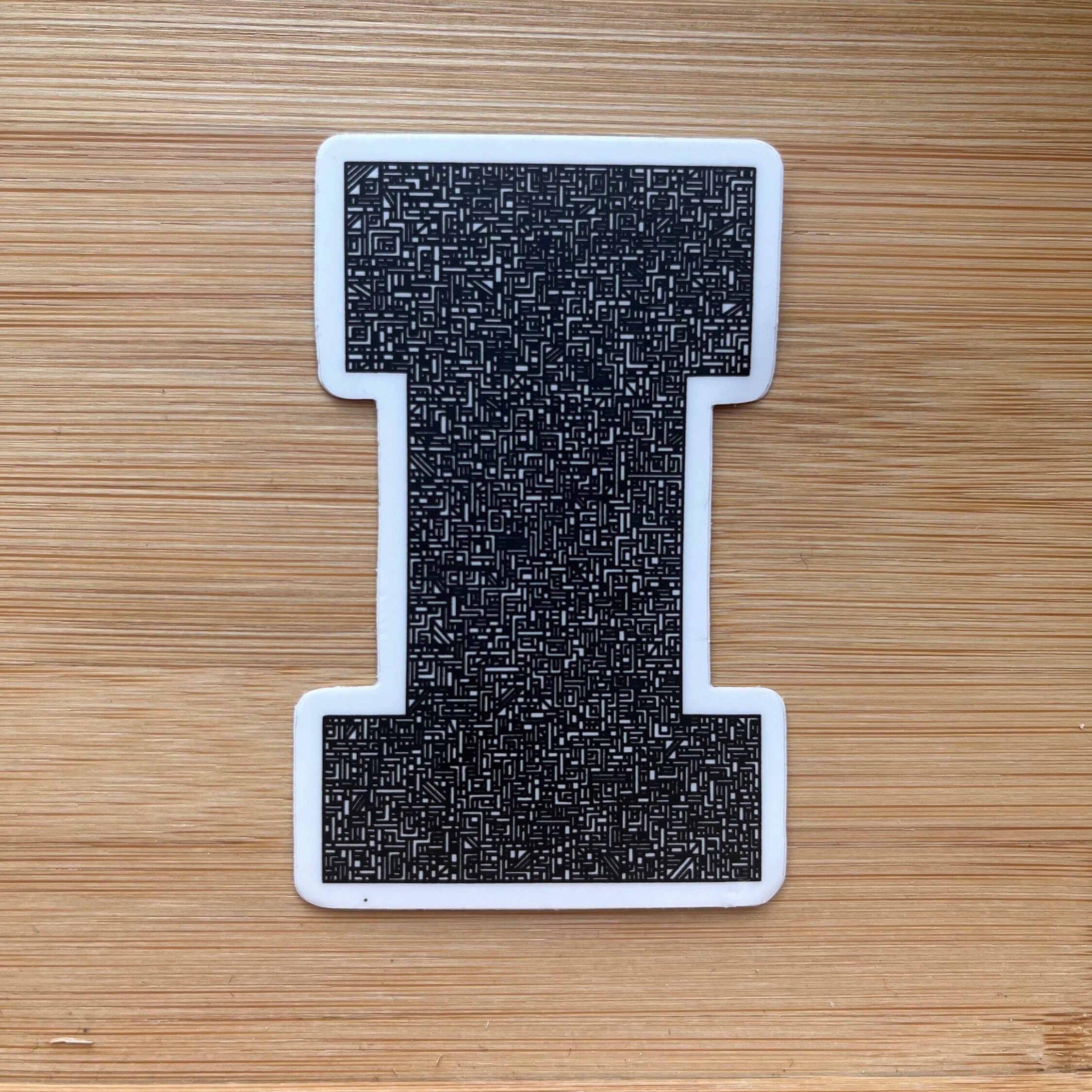 Letter I Sticker - Etsy