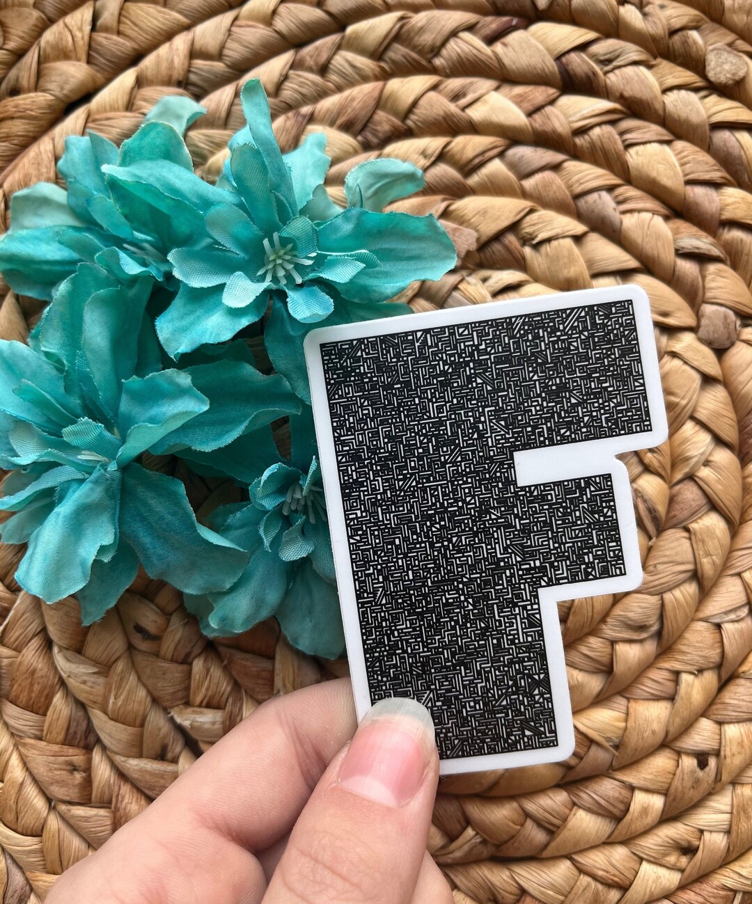 Letter F Sticker - Etsy