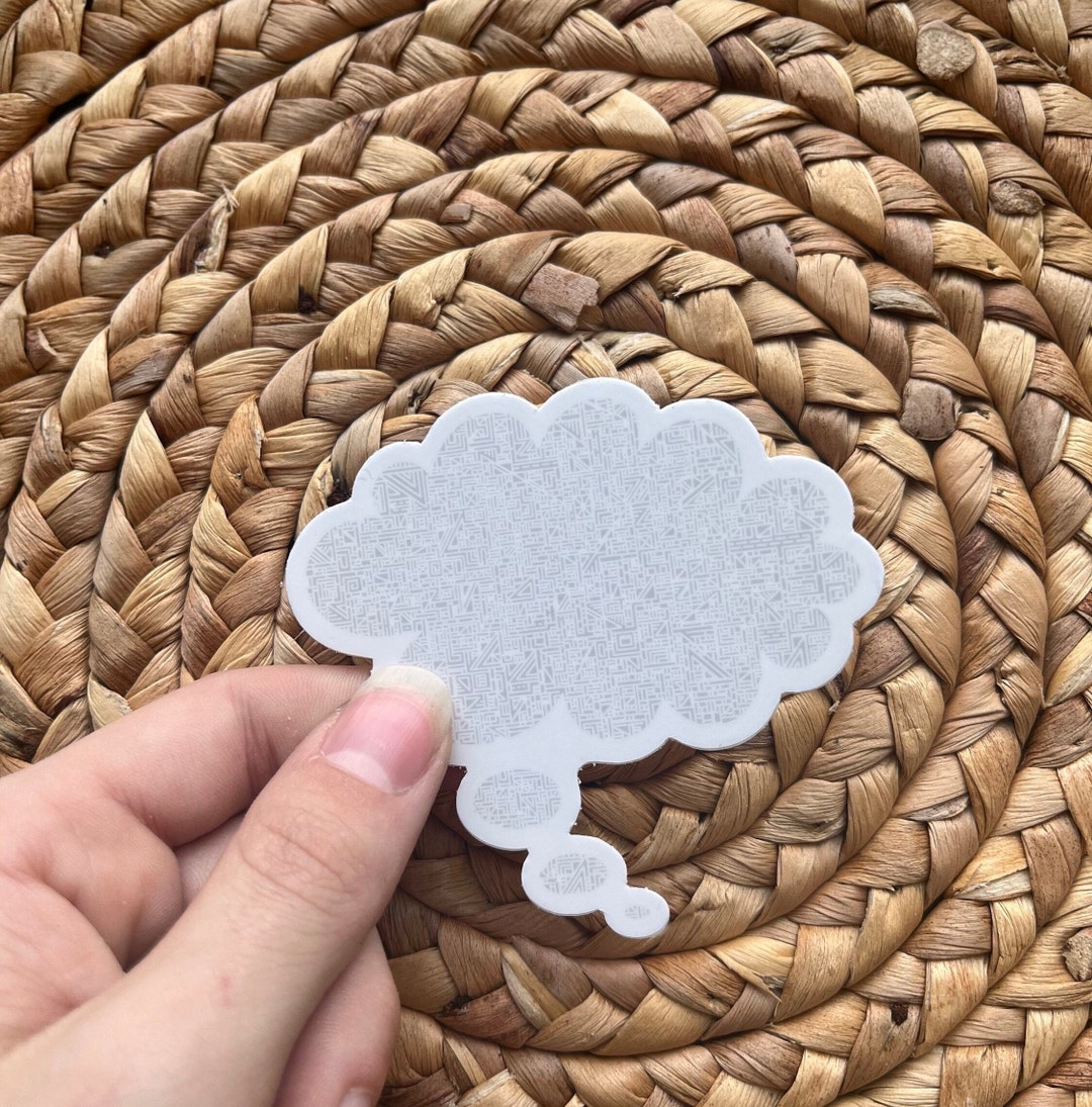 Thought Bubble Sticker - Etsy