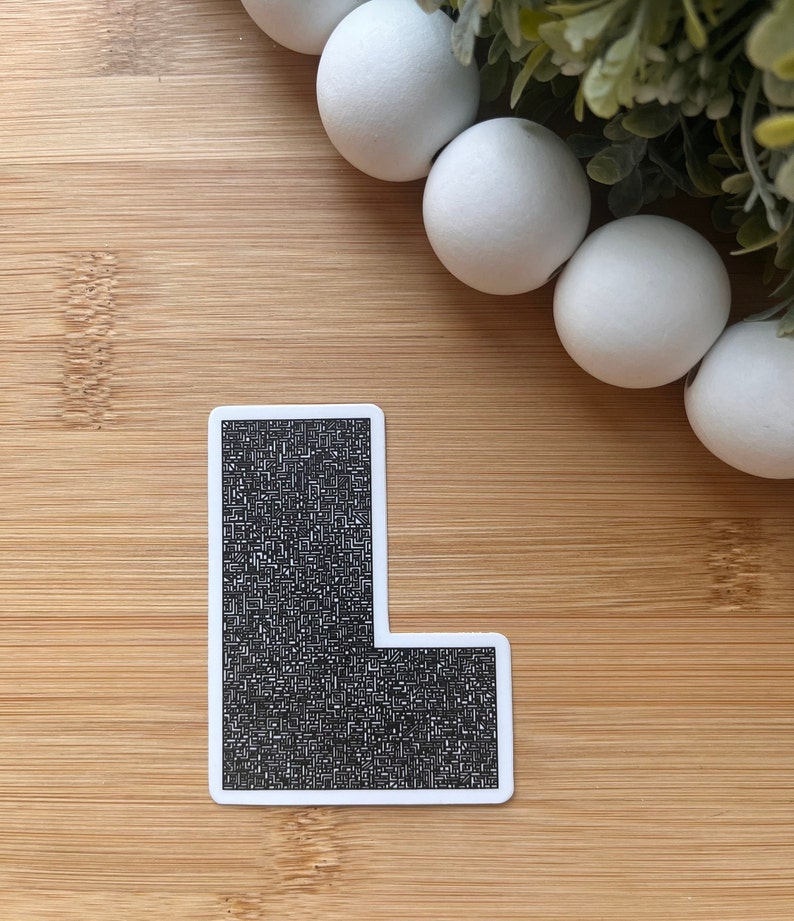 Letter L Sticker - Etsy