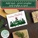 Pine Tree Printable Christmas Stationery Set Letter Paper - Etsy