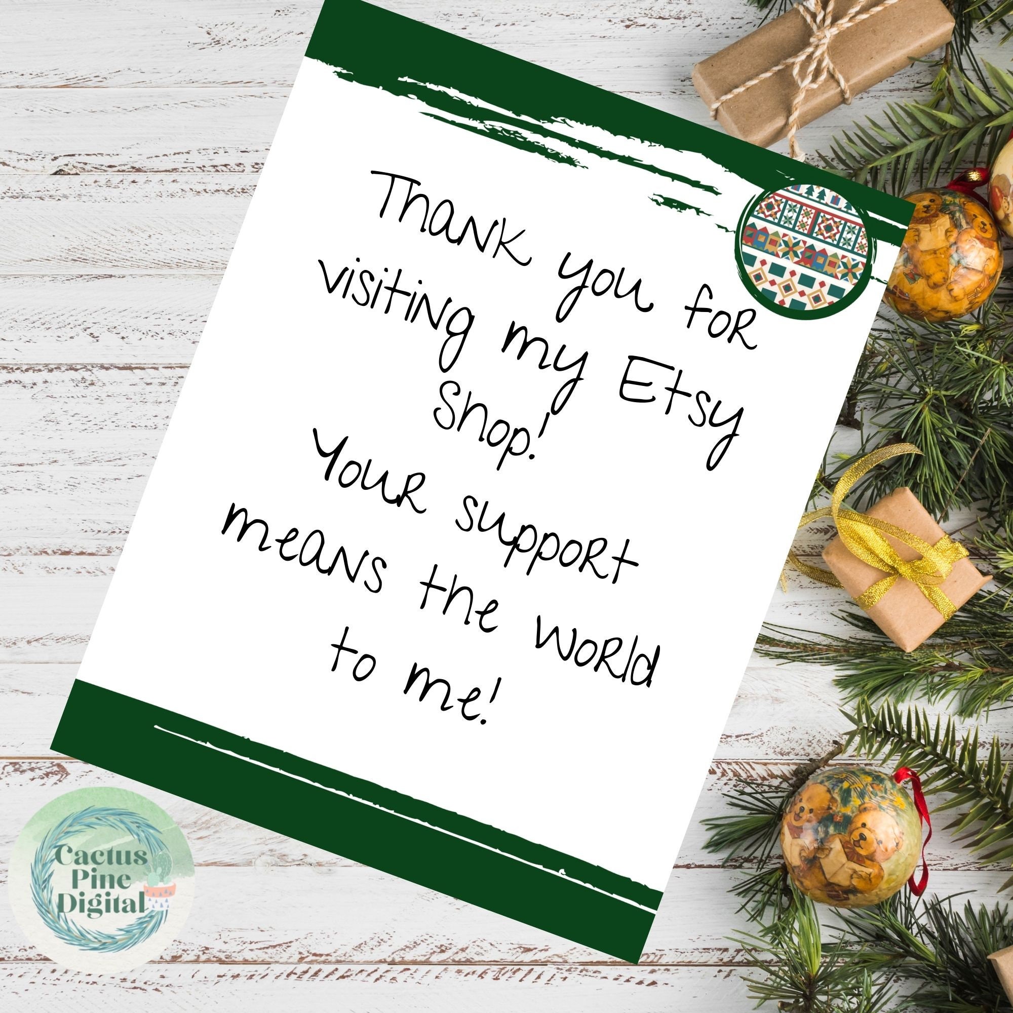 Pine Tree Printable Christmas Stationery Set Letter Paper Letterheads 5 ...