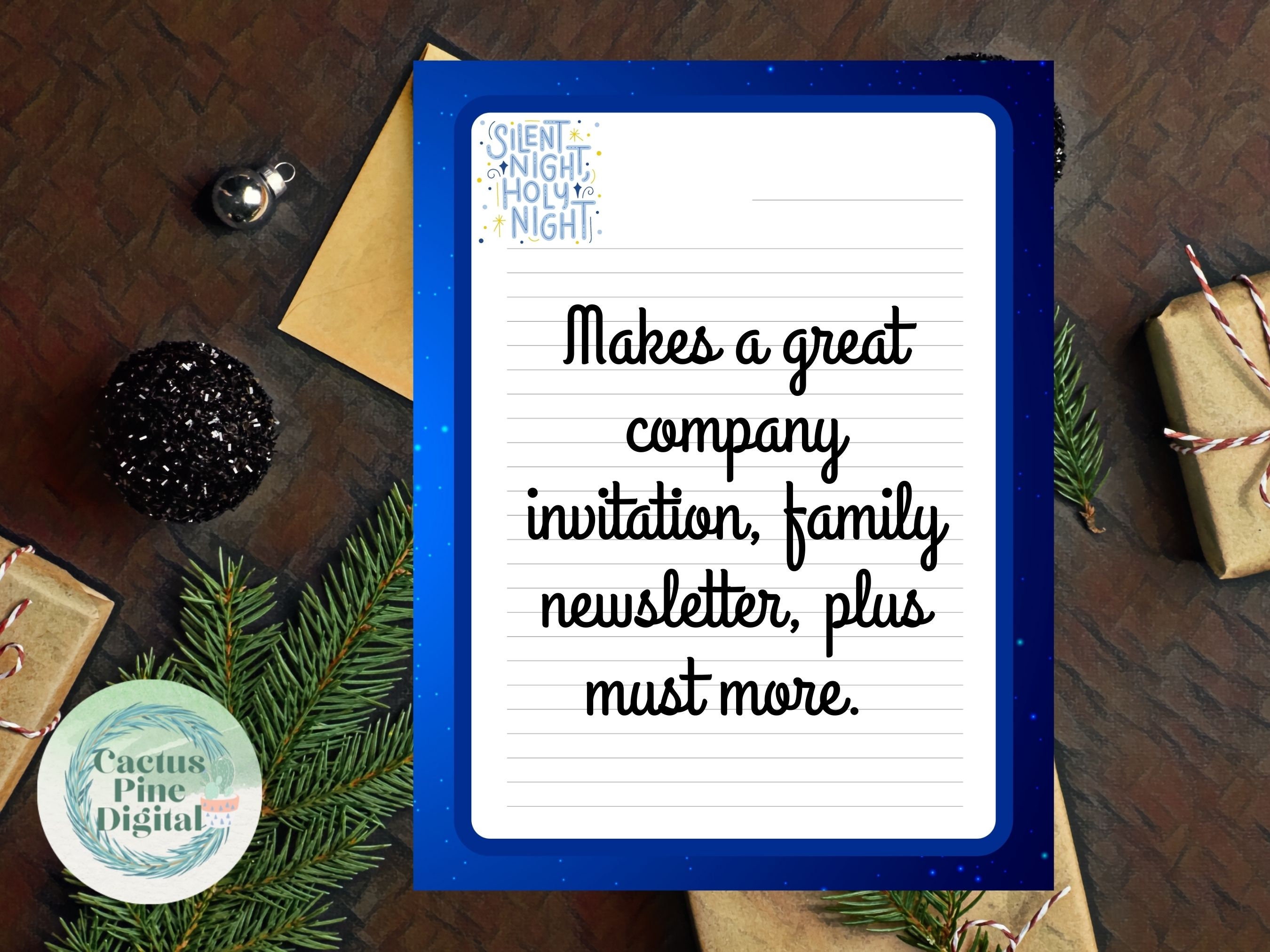 Christmas Nativity Jesus Mary Joseph Bethlehem Printable Stationery Set ...