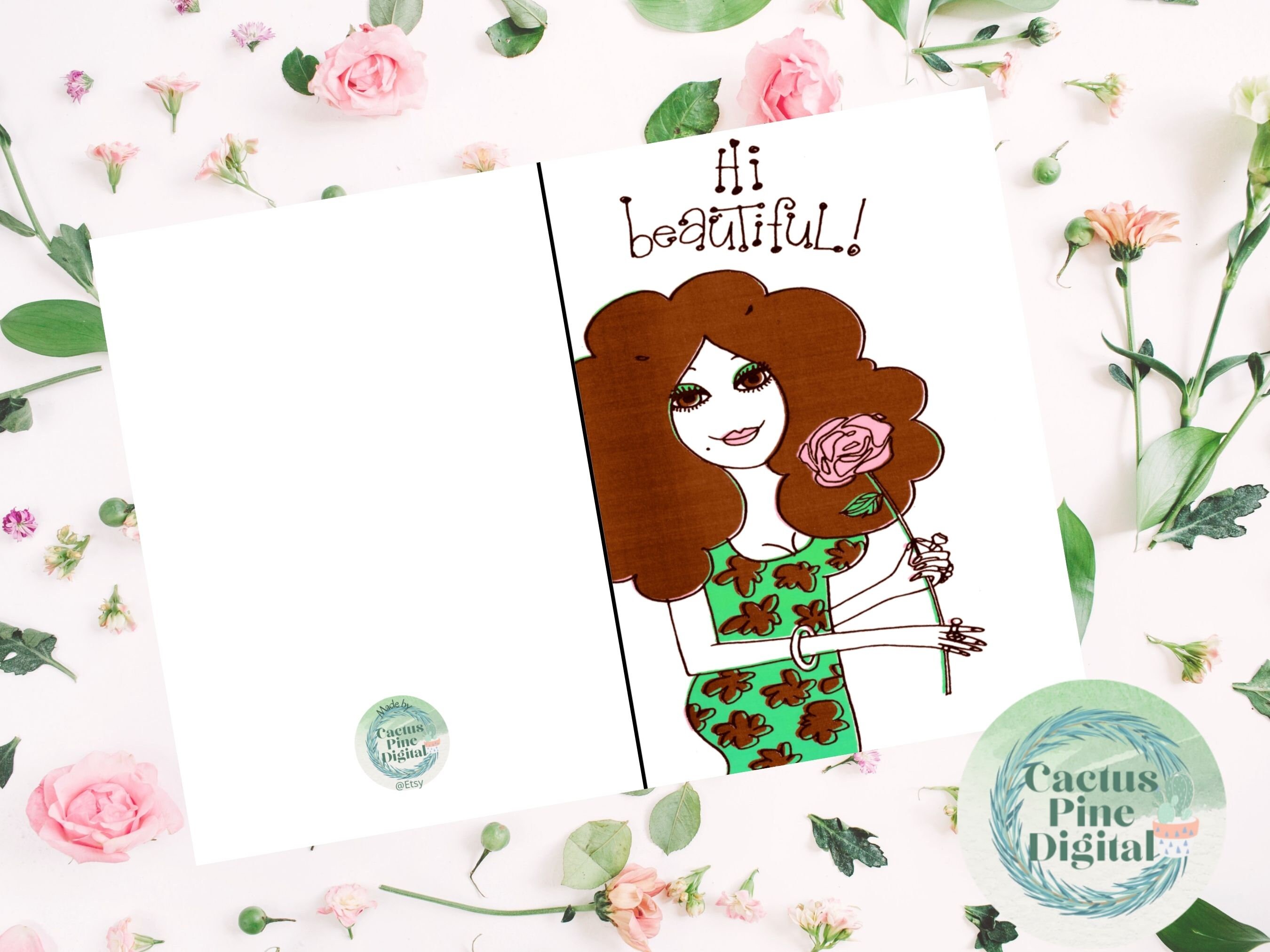 Printable Greeting Card Instant Download Happy Birthday Card - Etsy