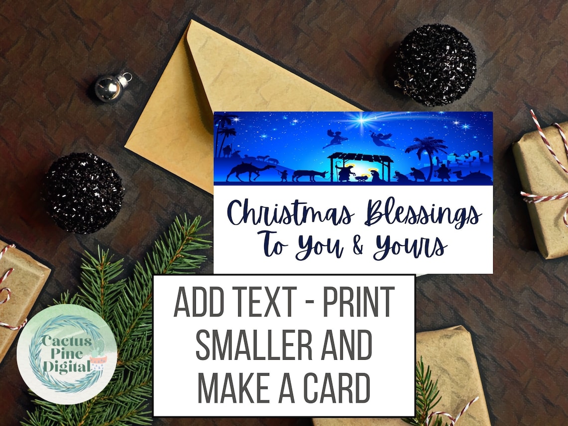 Christmas Nativity Jesus Mary Joseph Bethlehem Printable Stationery Set ...