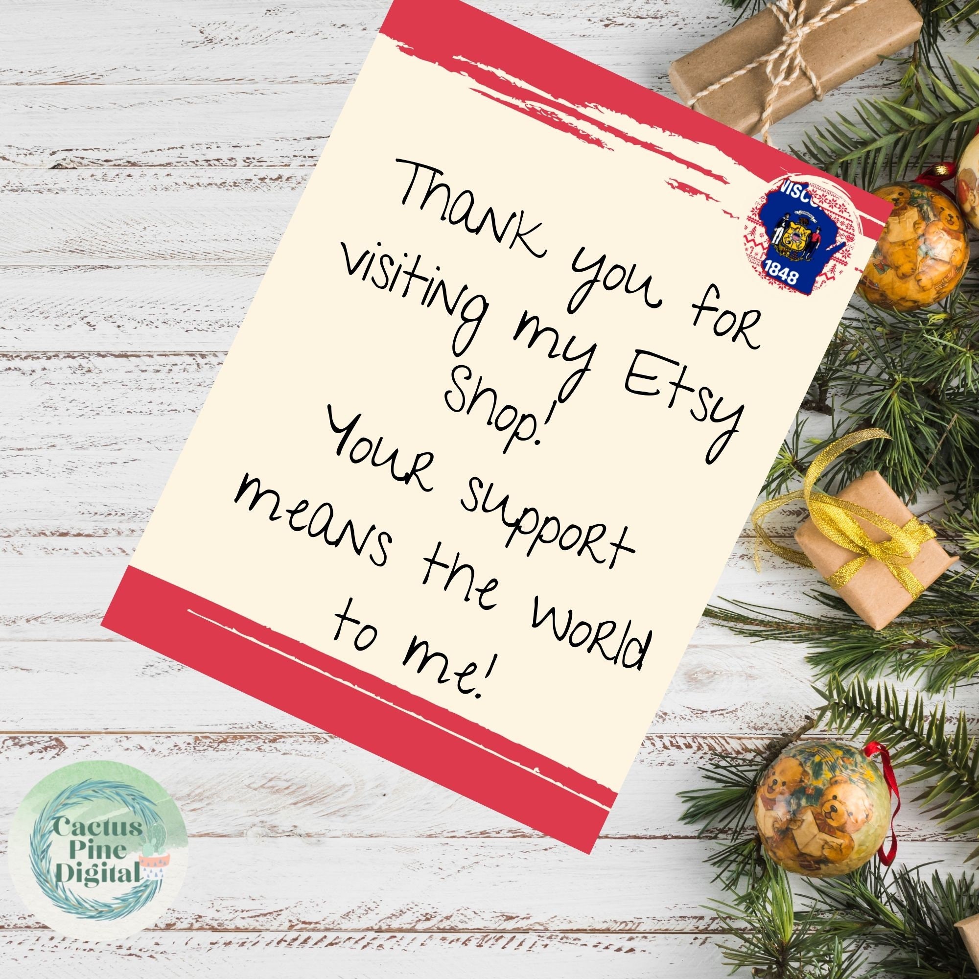Wisconsin State Gnomes Printable Christmas Stationery Set Letter Paper ...