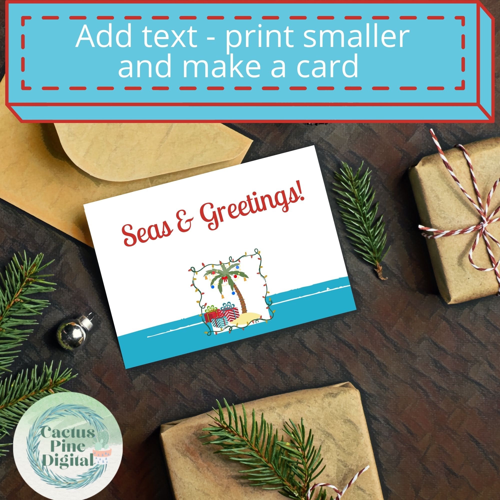 South Carolina State Palm Tree Printable Christmas Stationery Set ...