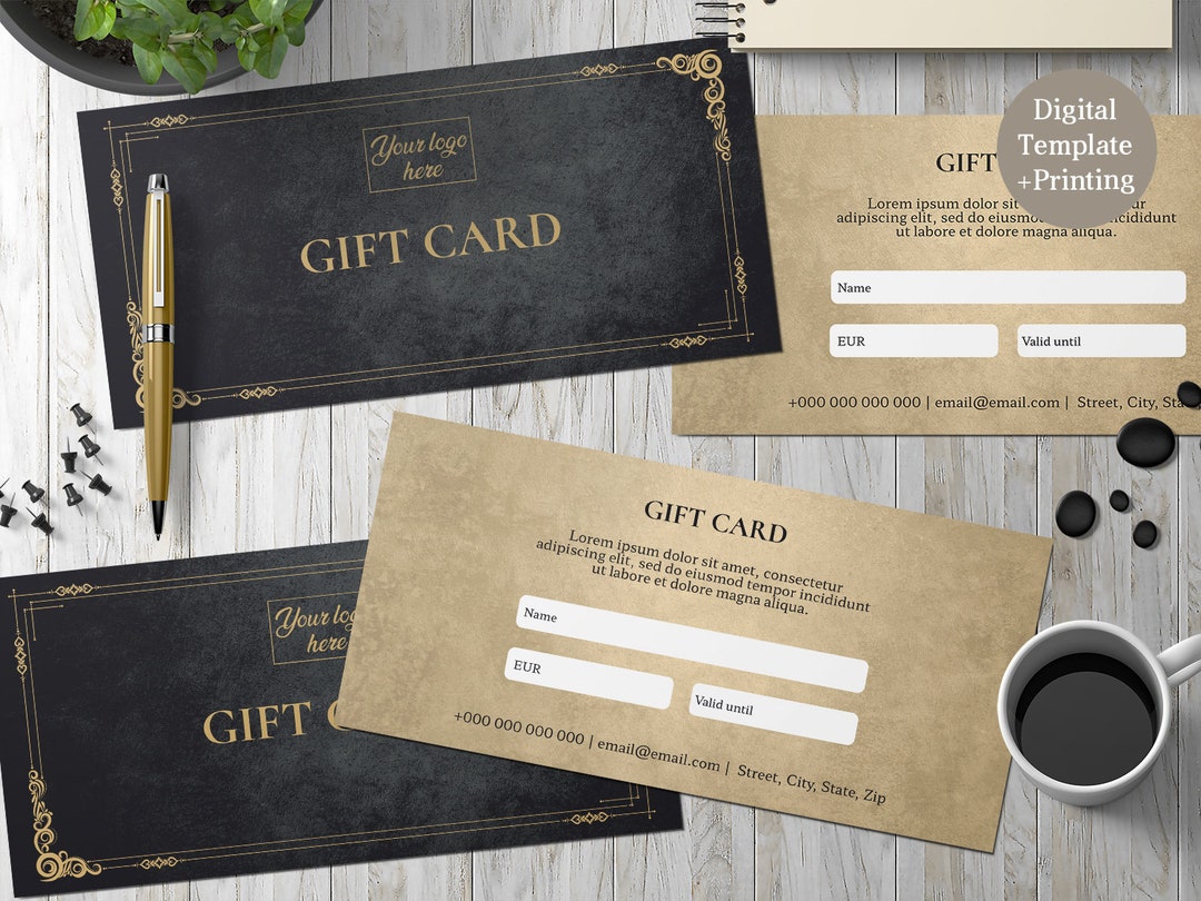 Custom Gift Card, Personalized Gift Card, Gift Card With Your Text ...