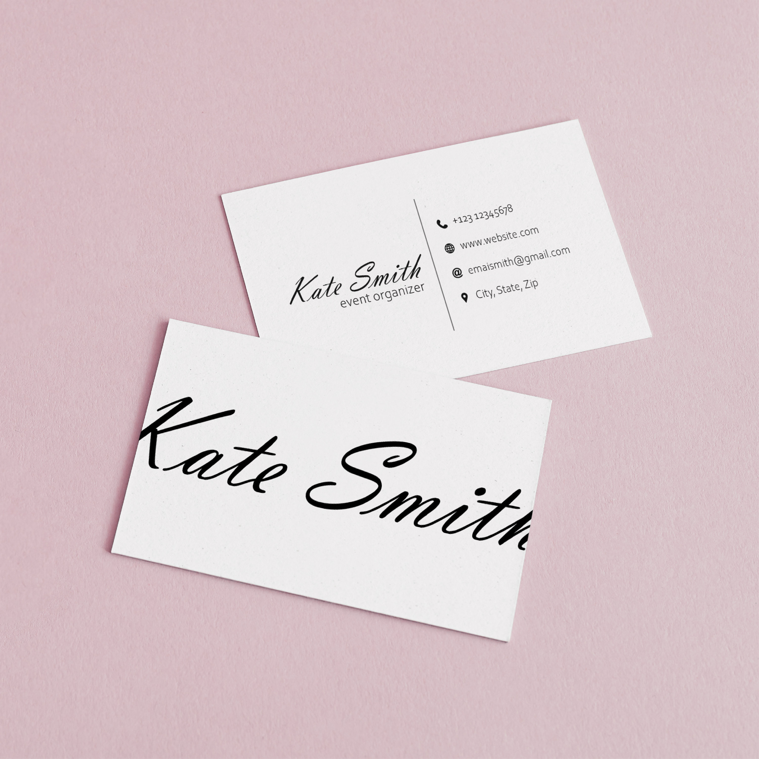 Business Card Template Editable Small Business Card Design - Etsy
