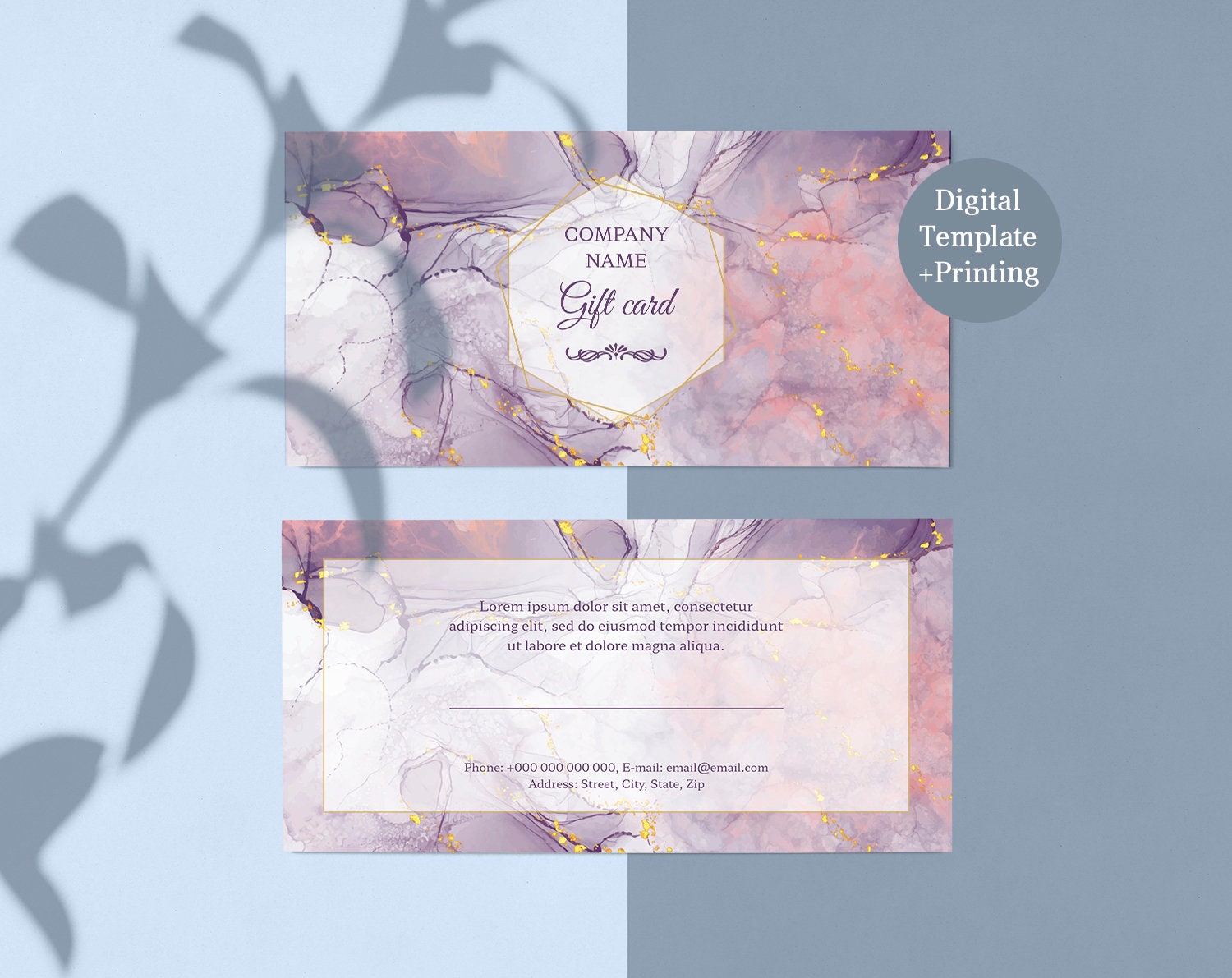 Custom Gift Card, Custom Text Logo Gift Cards, Thinking of You Cards ...