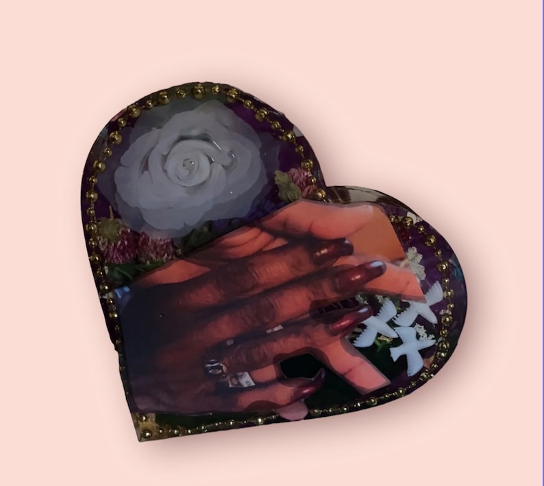 Hexagon/heart Memory Block - Etsy