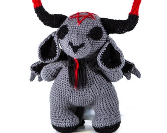 Custom Crochet Baby Baphomet Amigurumi Plush-handmade Gothic Amigurumi ...