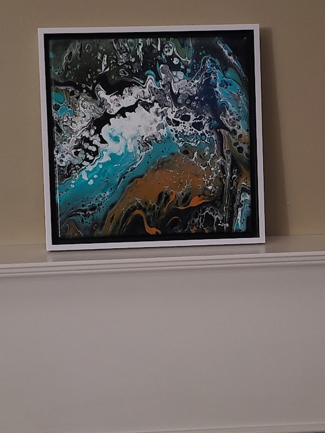 Acrylic Dutch Pour Abstract Art Painting. - Etsy