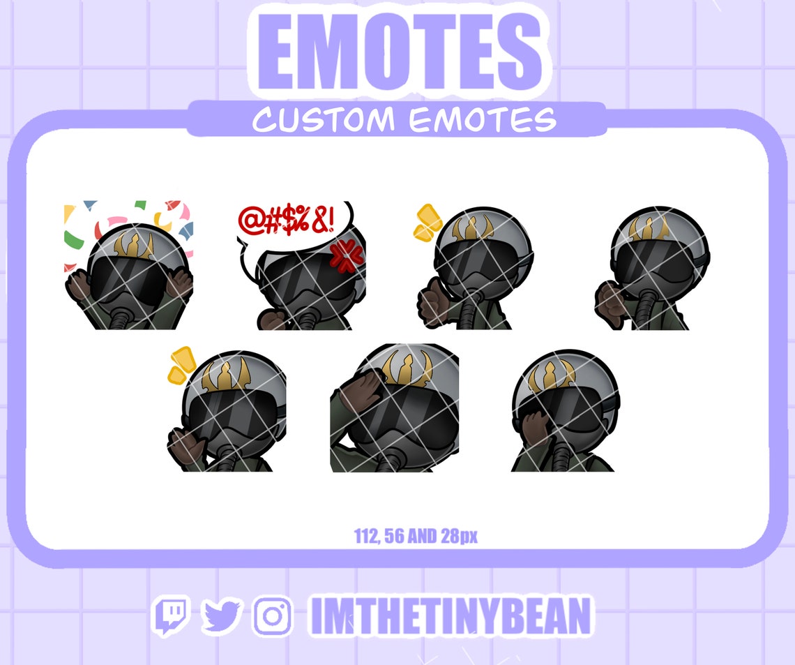 Twitch Custom Emotes Twitch Emotes Emote Commission Chibi Emotes Emote ...