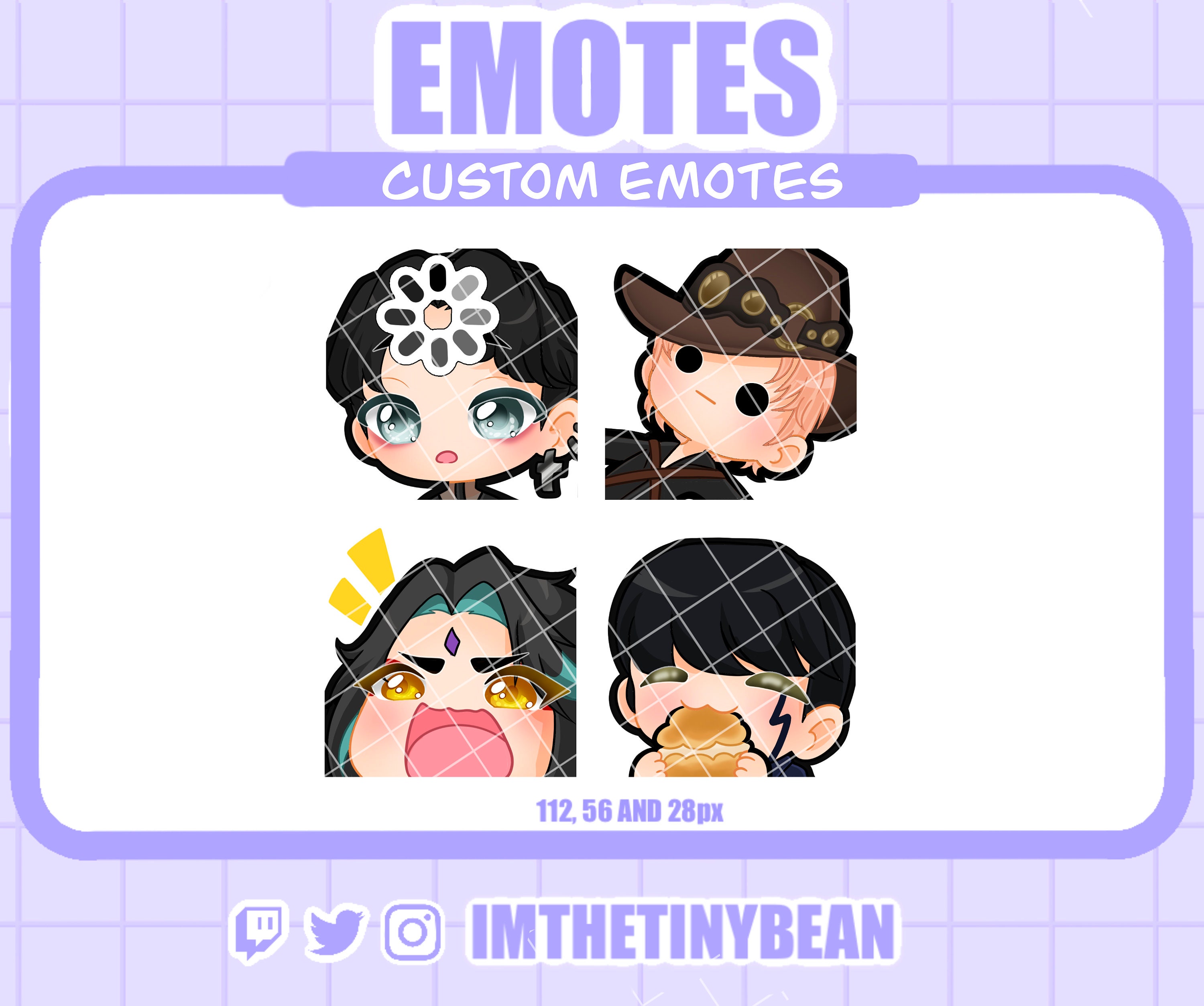 Twitch Custom Emotes Twitch Emotes Emote Commission Chibi Emotes Emote ...