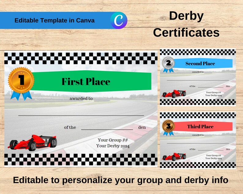 Derby Awards - DIY Printables - Etsy