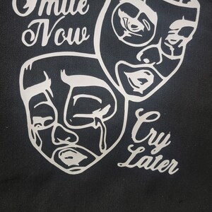 Smile Now Cry Later Tshirt, Cholo Tshirts, Clown Tee, Custom Tshirts ...