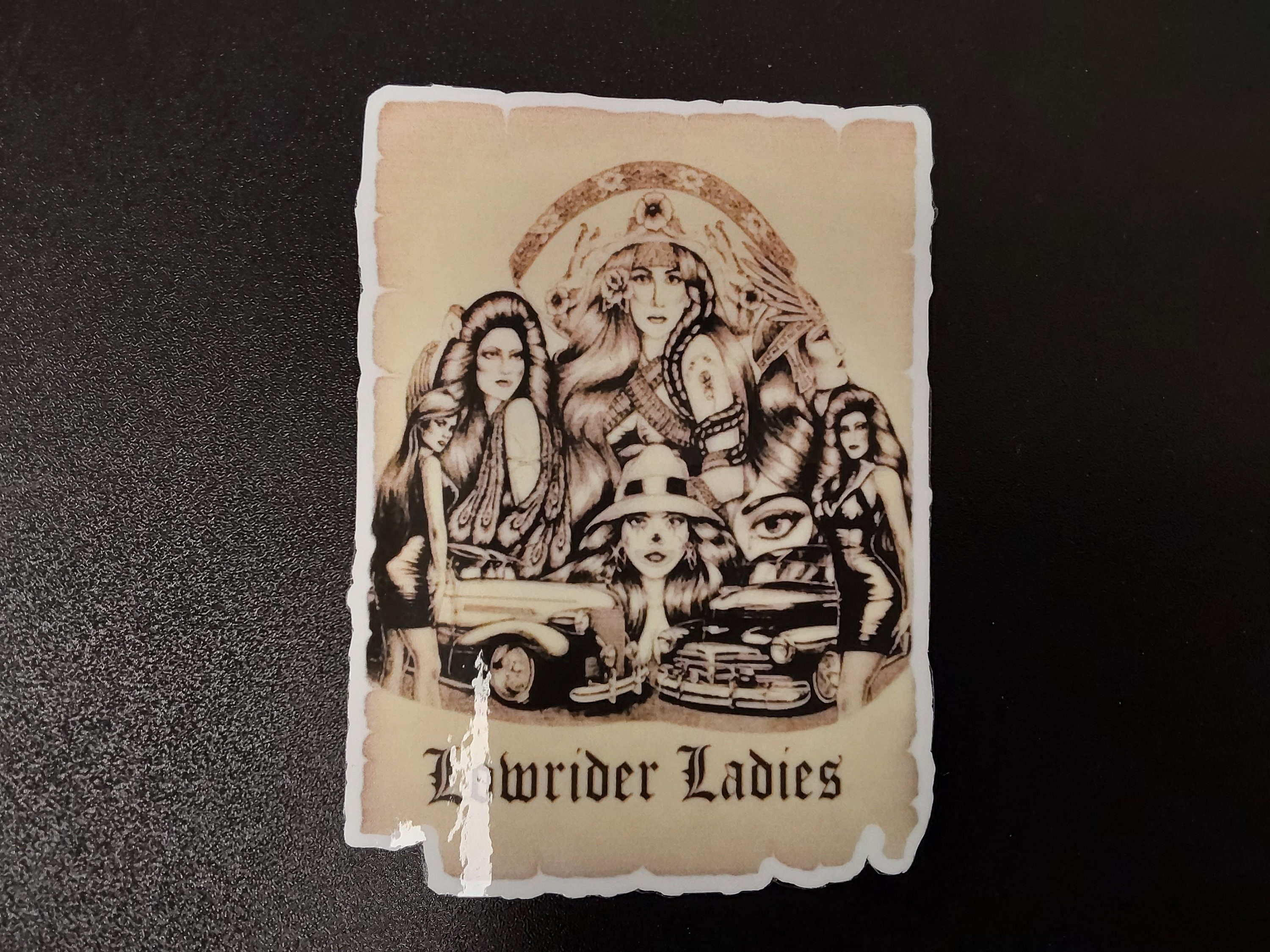 Cholo Sticker, Original Lowrider Ladies Decal,brown Pride Stickers ...