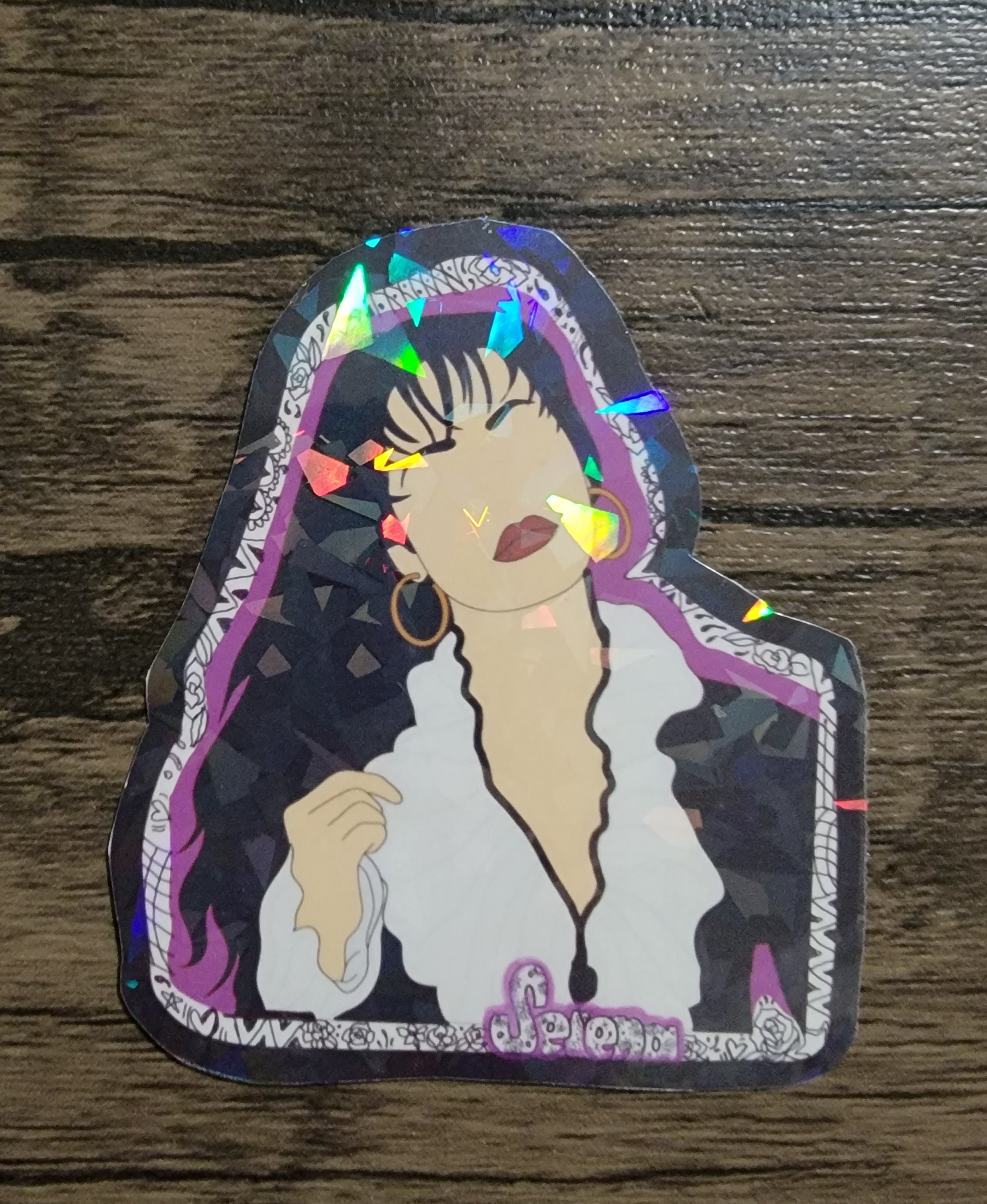 Selena Quintanilla Holographic Sticker Set: Waterproof Fan Decals - Etsy