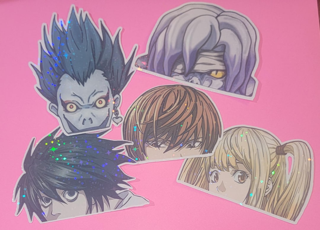 Anime Peeker Stickers: Glossy Holographic Decals - Etsy