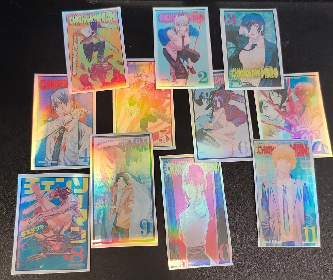 Chainsaw Anime Fan Stickers, Sticker Pack,holographic Stickers ...