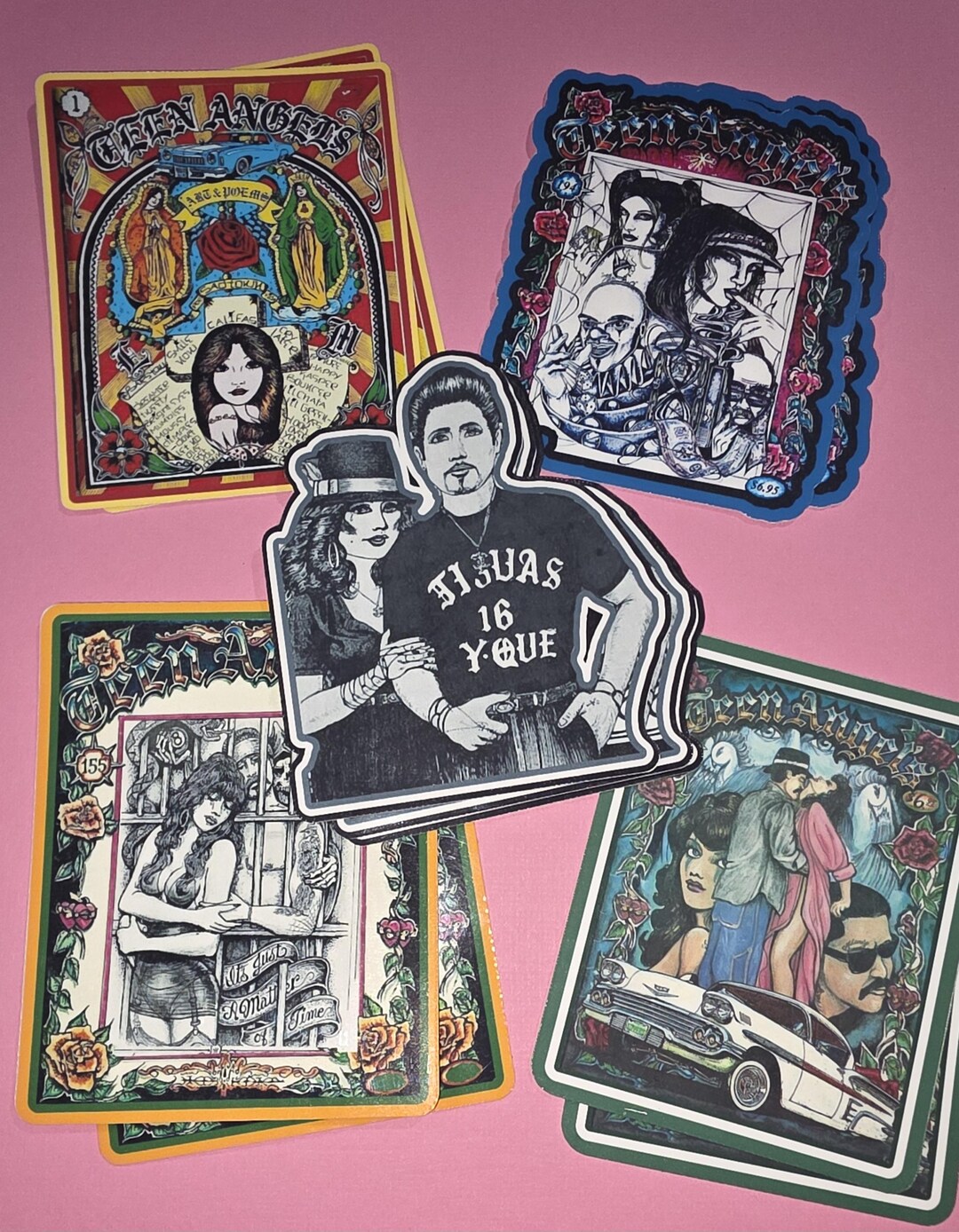 Teen Angel Lowrider Stickers: Chicano Lifestyle Vinyl Decals - Etsy