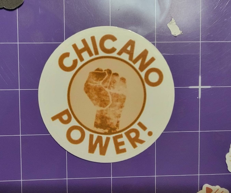 Chicano Power Vinyl Sticker: Hispanic Heritage Pride Decal - Etsy