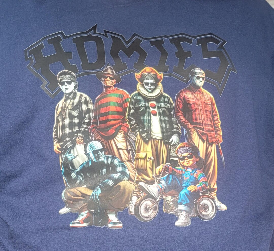 Homies Horror Vatos Shirt, Horror Movie Villians, Halloween Fan ...