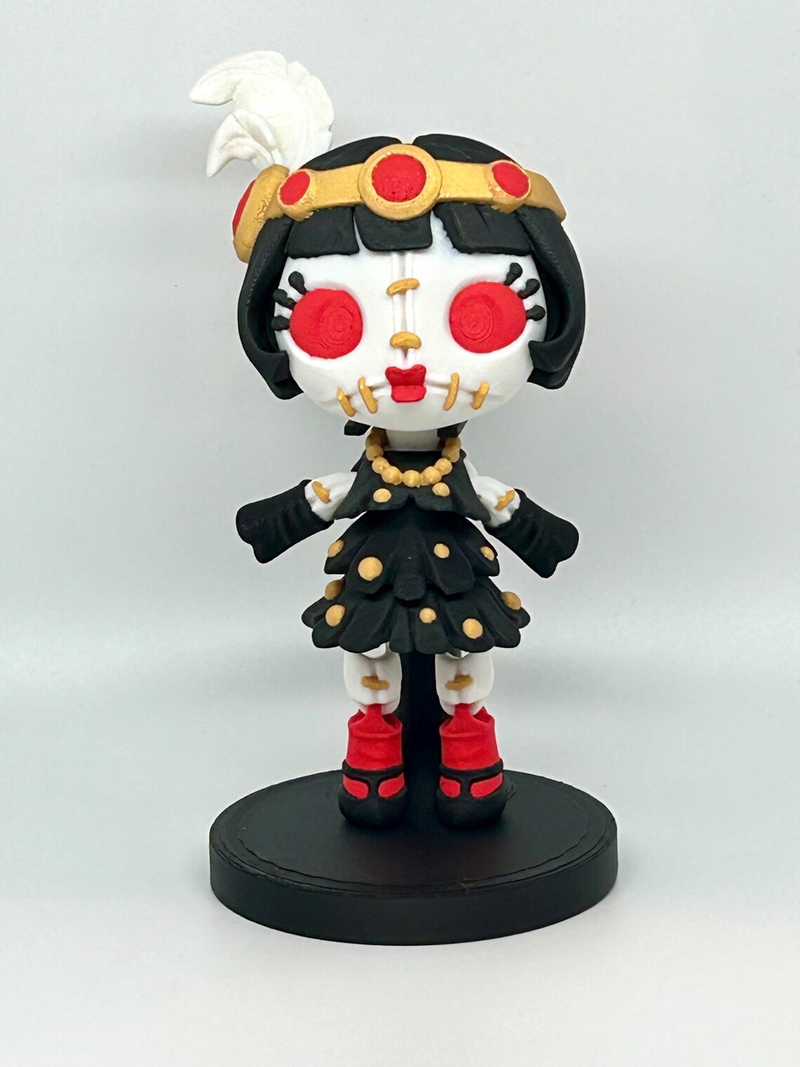 Creepy Flapper Doll – 1920s Gothic Decor | Vintage Horror Cute Figurine ...