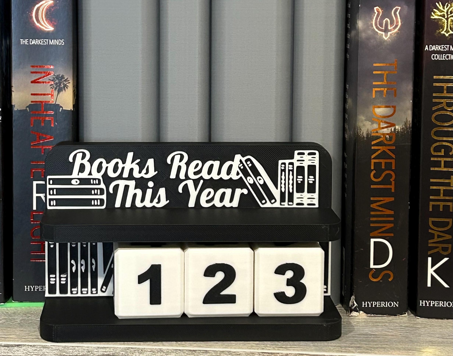 Bookshelf Reading Goal Tracker – 3D Printed “books Read” Number Counter ...