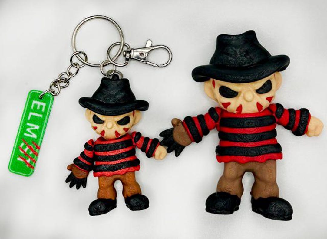 3D Printed Flexi Freddy: Keychain, Medium, or Large - Etsy