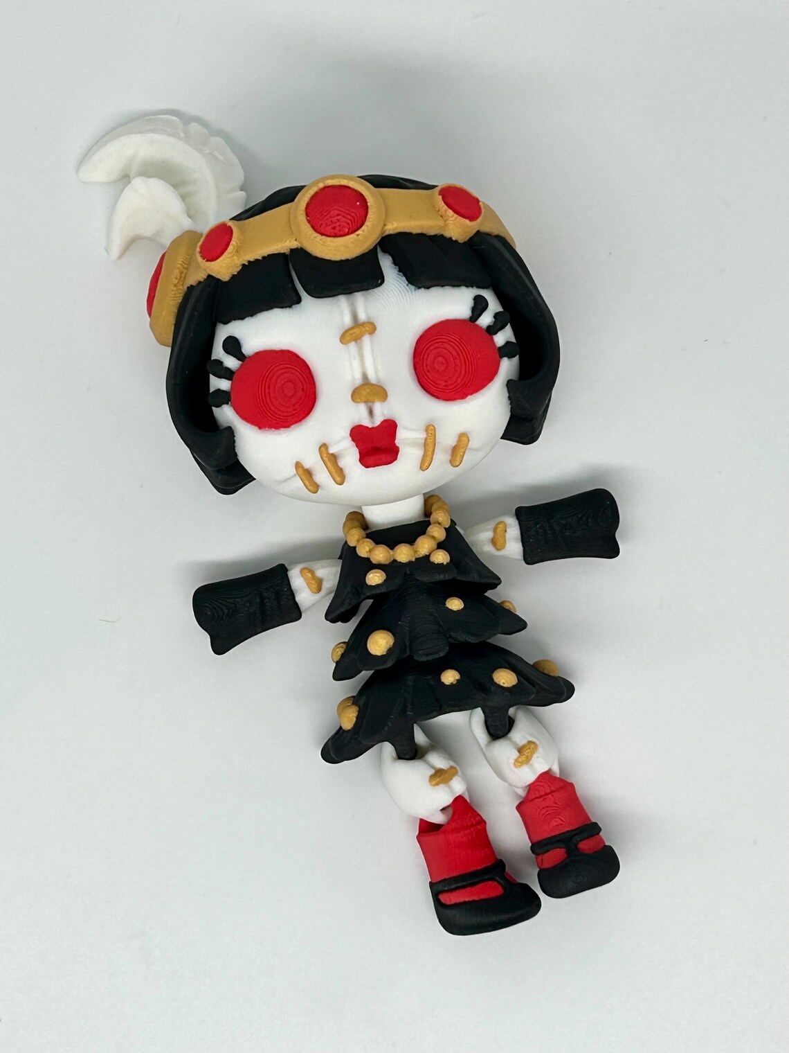 Creepy Flapper Doll – 1920s Gothic Decor | Vintage Horror Cute Figurine ...