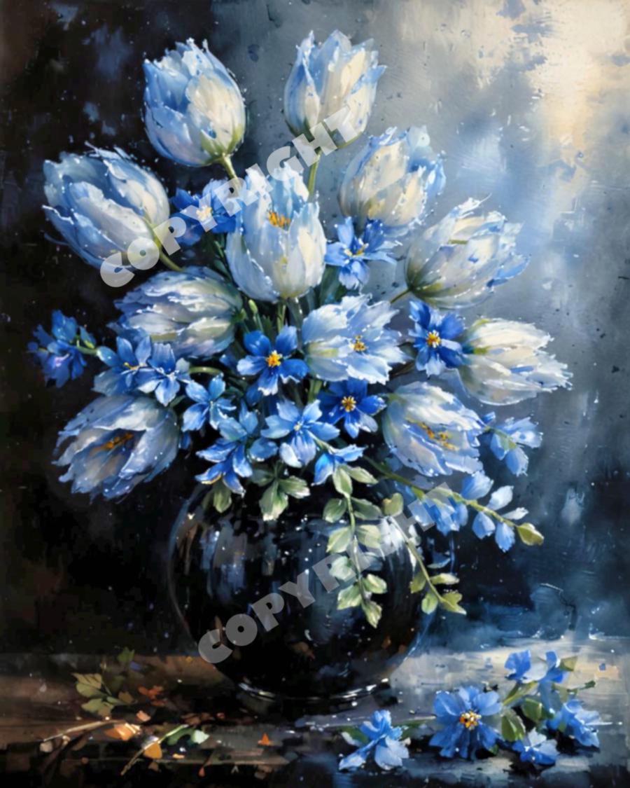 DOWNLOADABLE FLORAL Art BUNDLE, Six High Quality Floral Prints, 15x12 ...