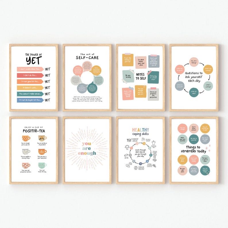 Therapist Wallart School Counselor-sign Counseling Posters Psychologist ...