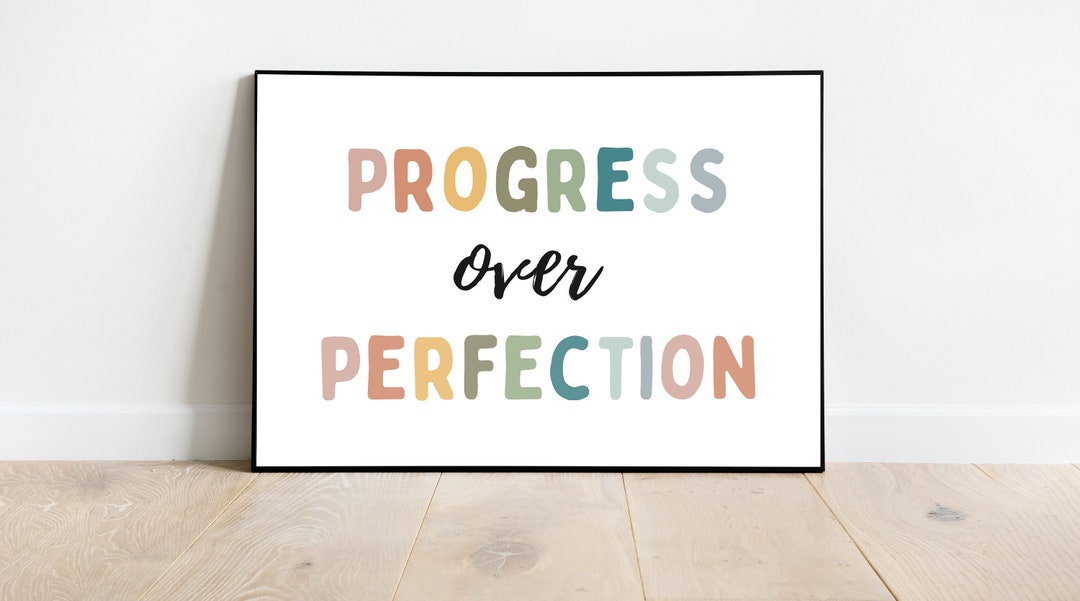 Making Progress Poster: Boho Classroom Decor, Inspirational Typography ...
