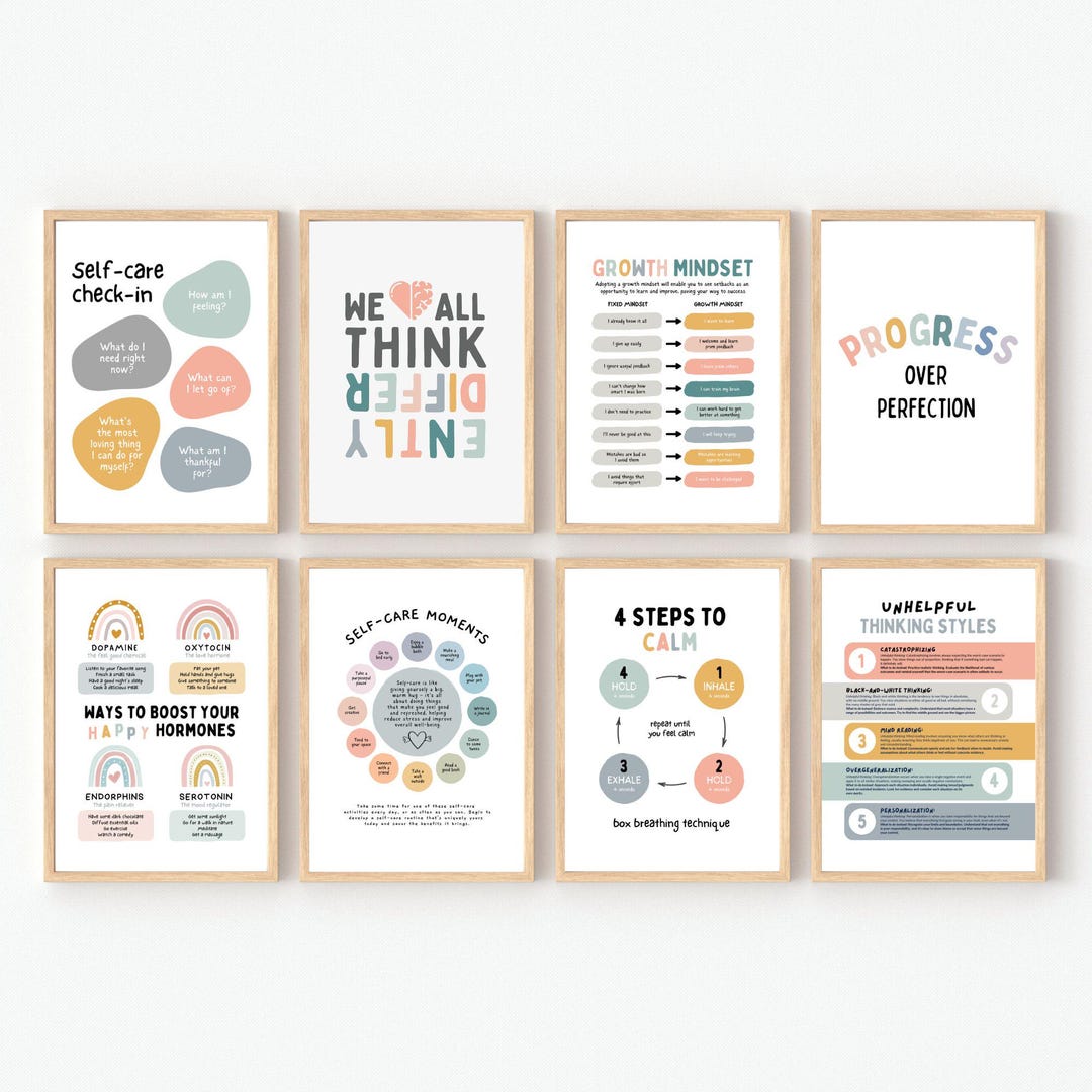 Therapist Wallart School Counselor-sign Counseling Posters Psychologist ...