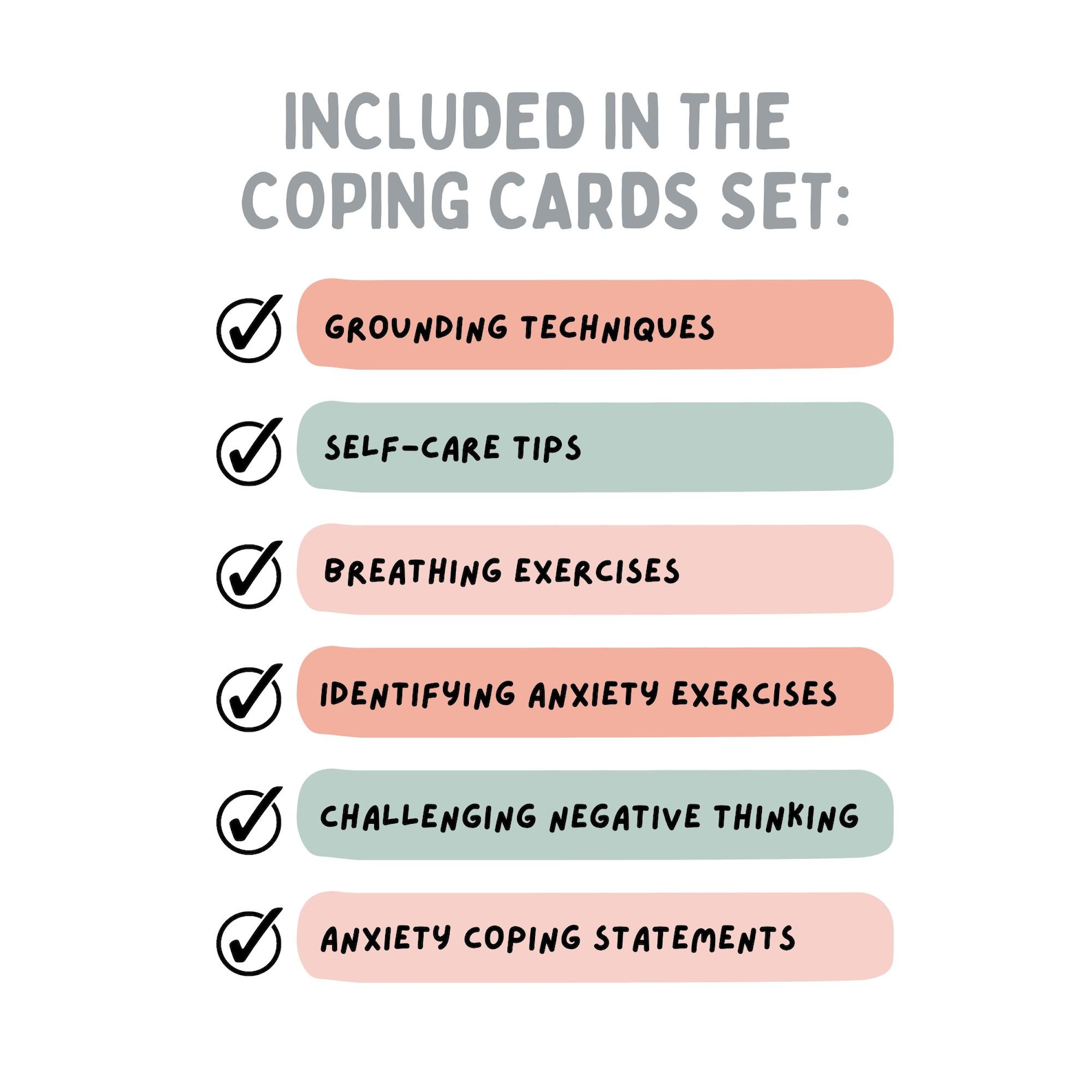 Anxiety Coping Cards, Teen Anxiety, Therapy Resource Anxiety ...