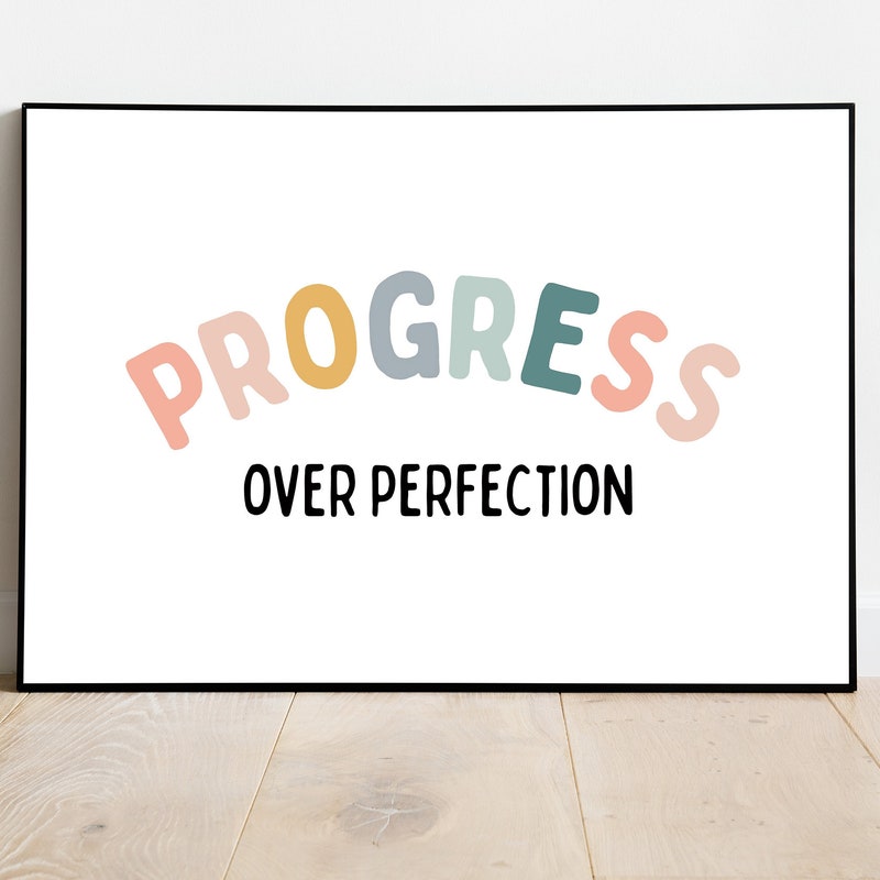 Progress Perfection - Etsy