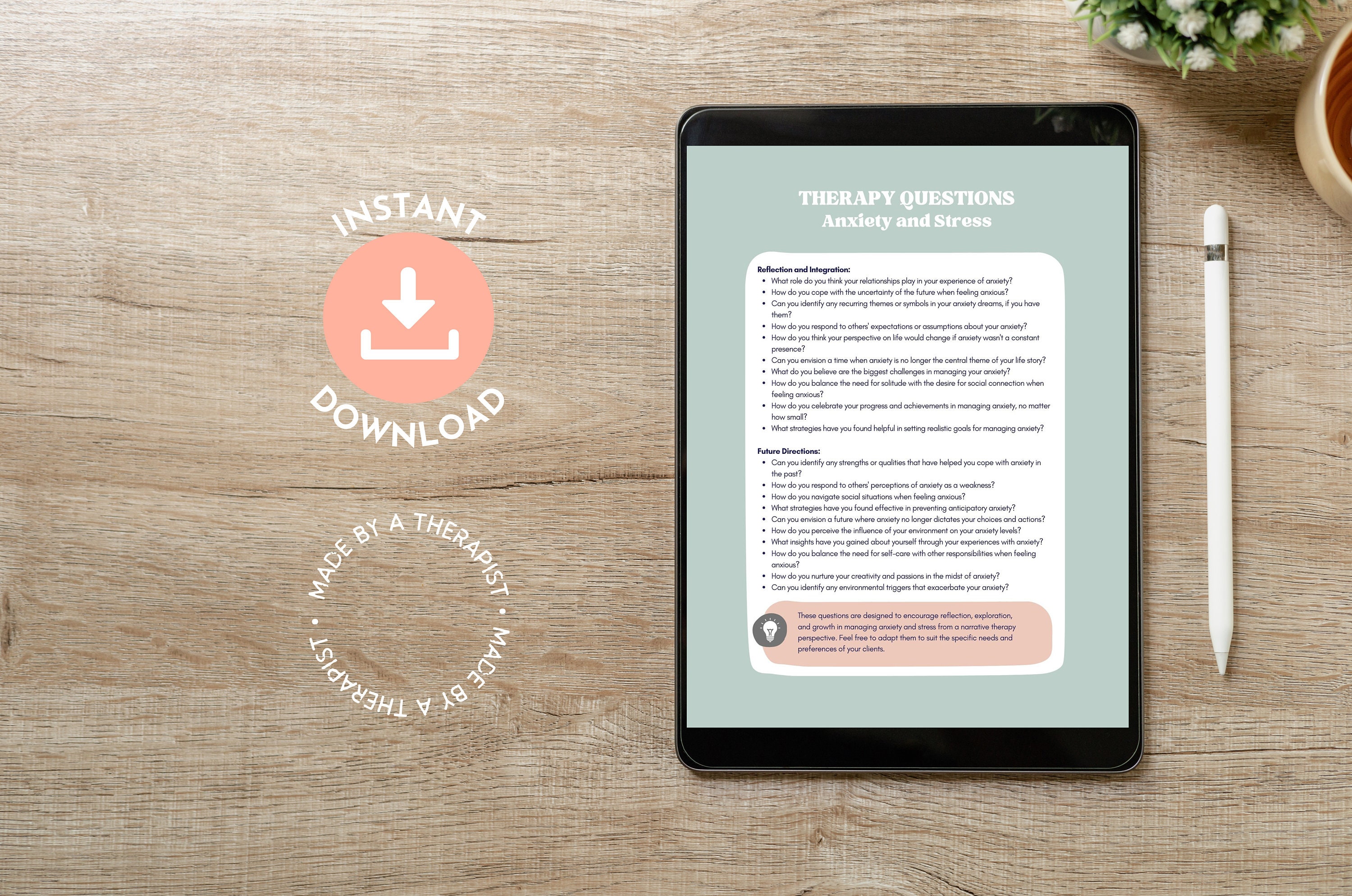 Therapy Resource Cheat Sheet Narrative Therapy Questions for Therapists ...