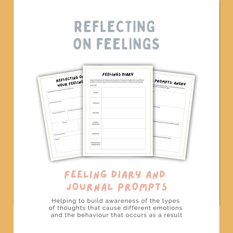 Emotion Processing Worksheets Therapy Intervention Emotional Support ...