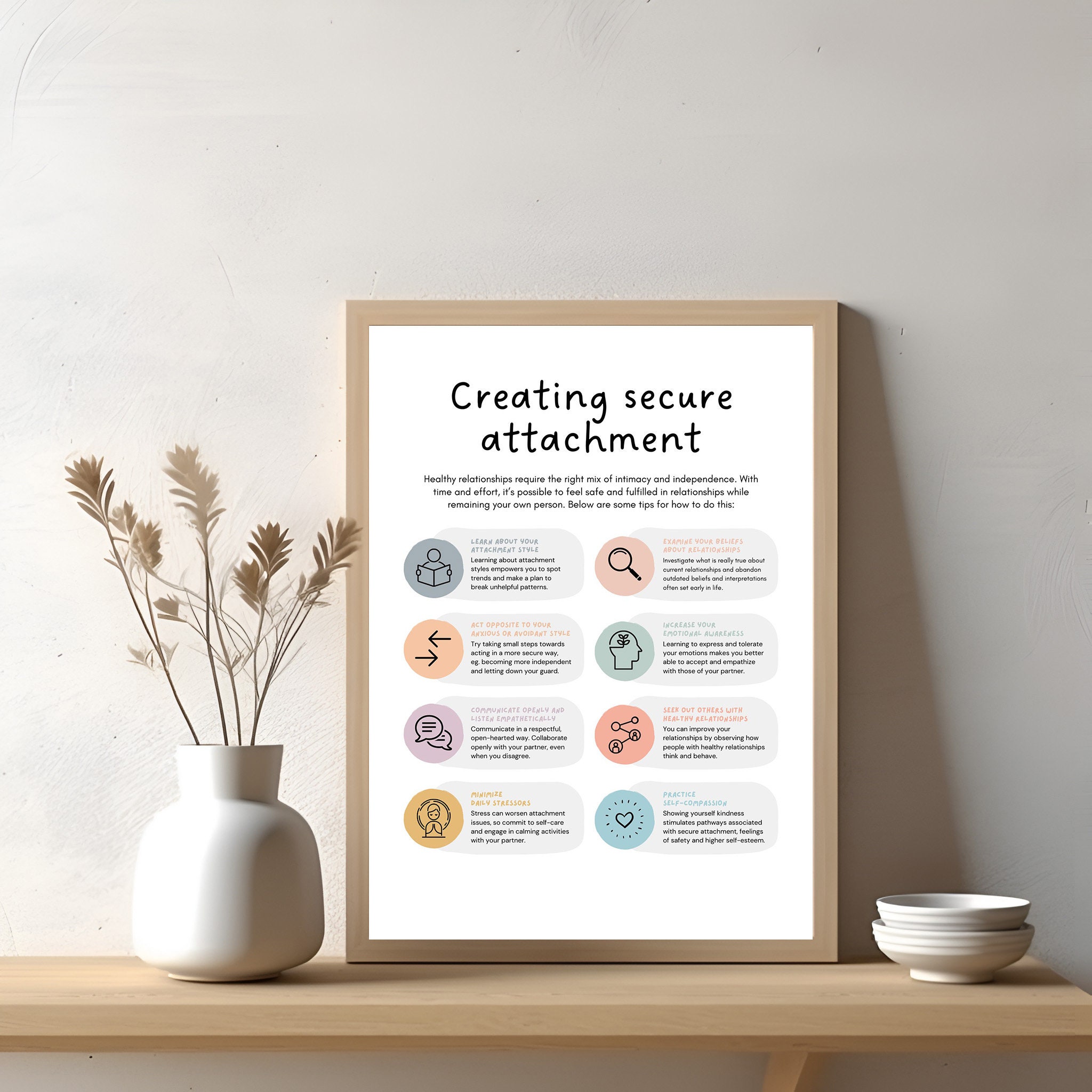 Attachment Styles Relationship Guidance Secure Attachment Poster ...