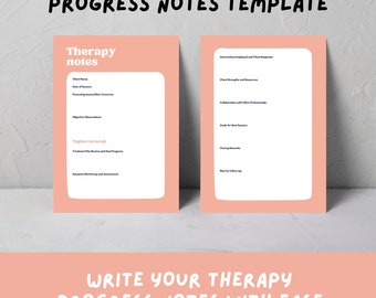 Editable SOAP Therapy Notes Progress Template PDF Word Printable ...