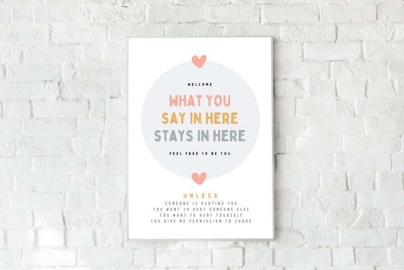 Therapist Wallart School Counselor-sign Counseling Posters Psychologist ...