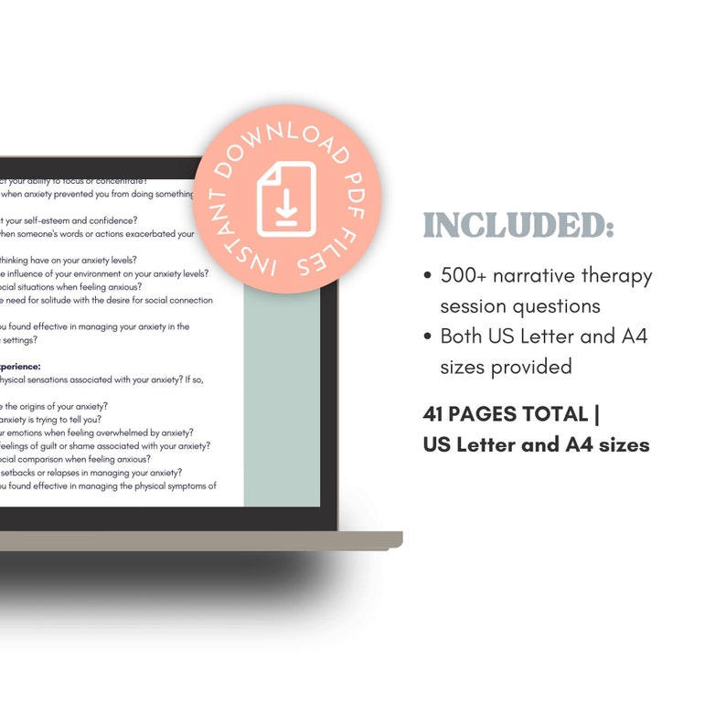 Narrative Therapy Questions Cheat Sheet: Counseling Resource (PDF ...