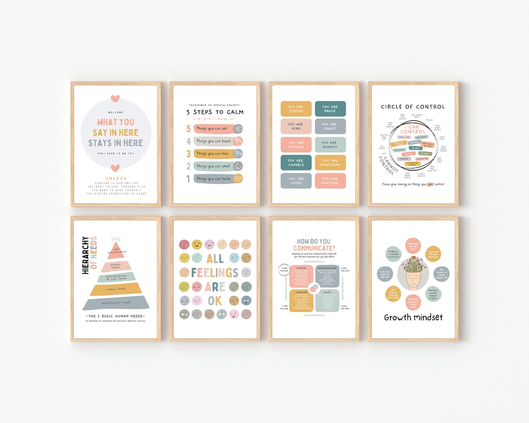 Counselor Office Decor Prints: Therapy Posters (digital Download) - Etsy