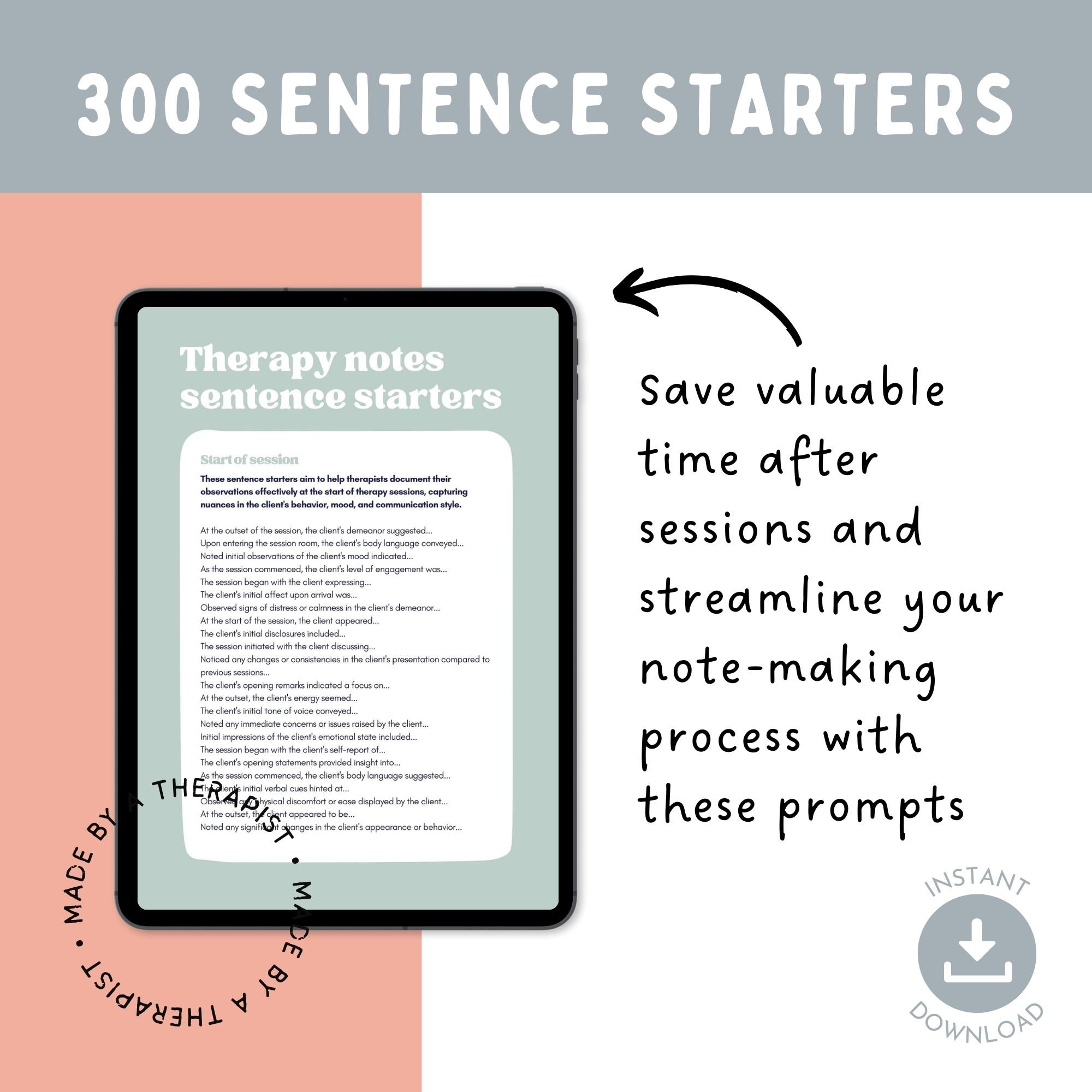 Therapytools Notes Template Therapist Note Sheets Intervention Therapy ...
