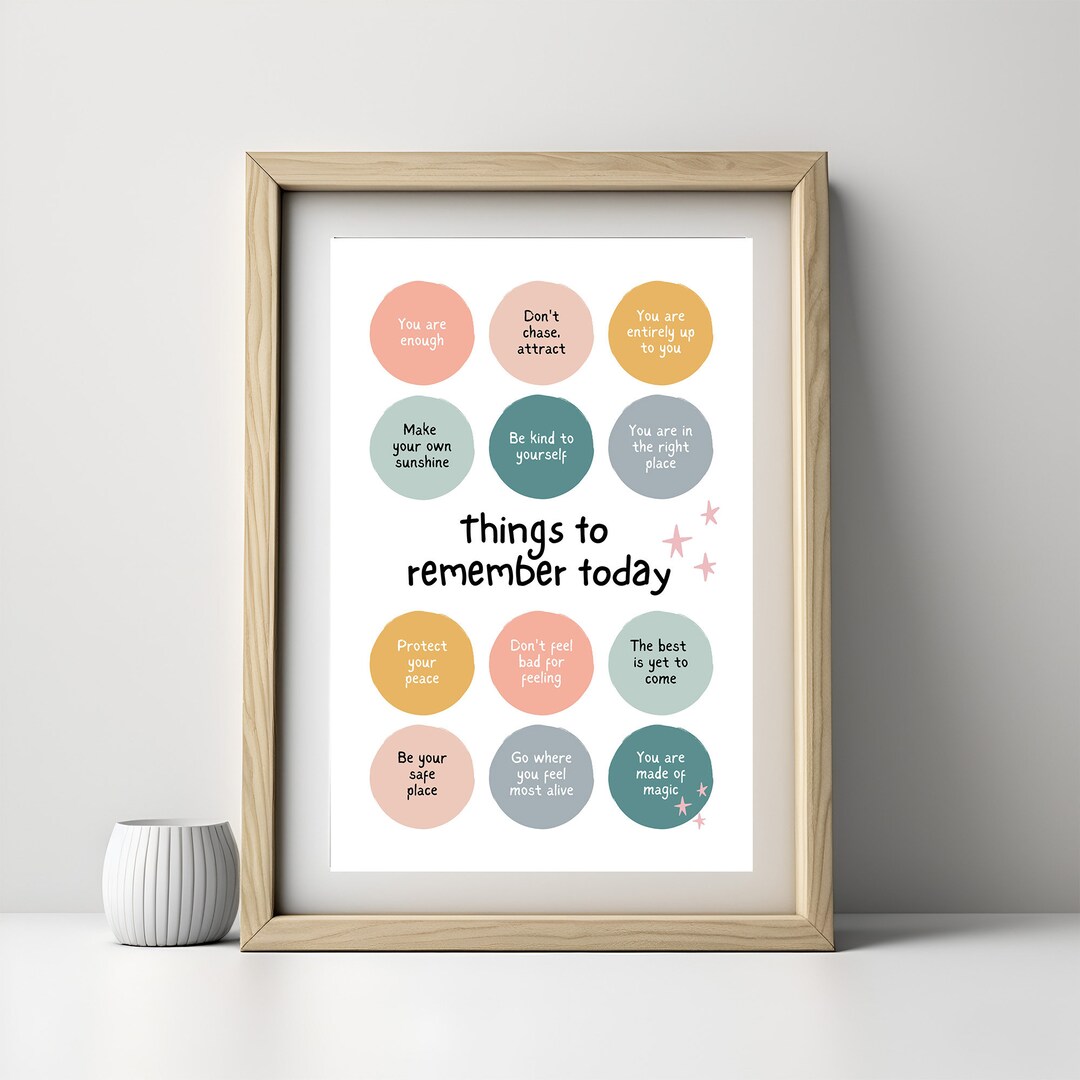 Personal Reflection Motivational Poster Decor Inspiration Positive ...